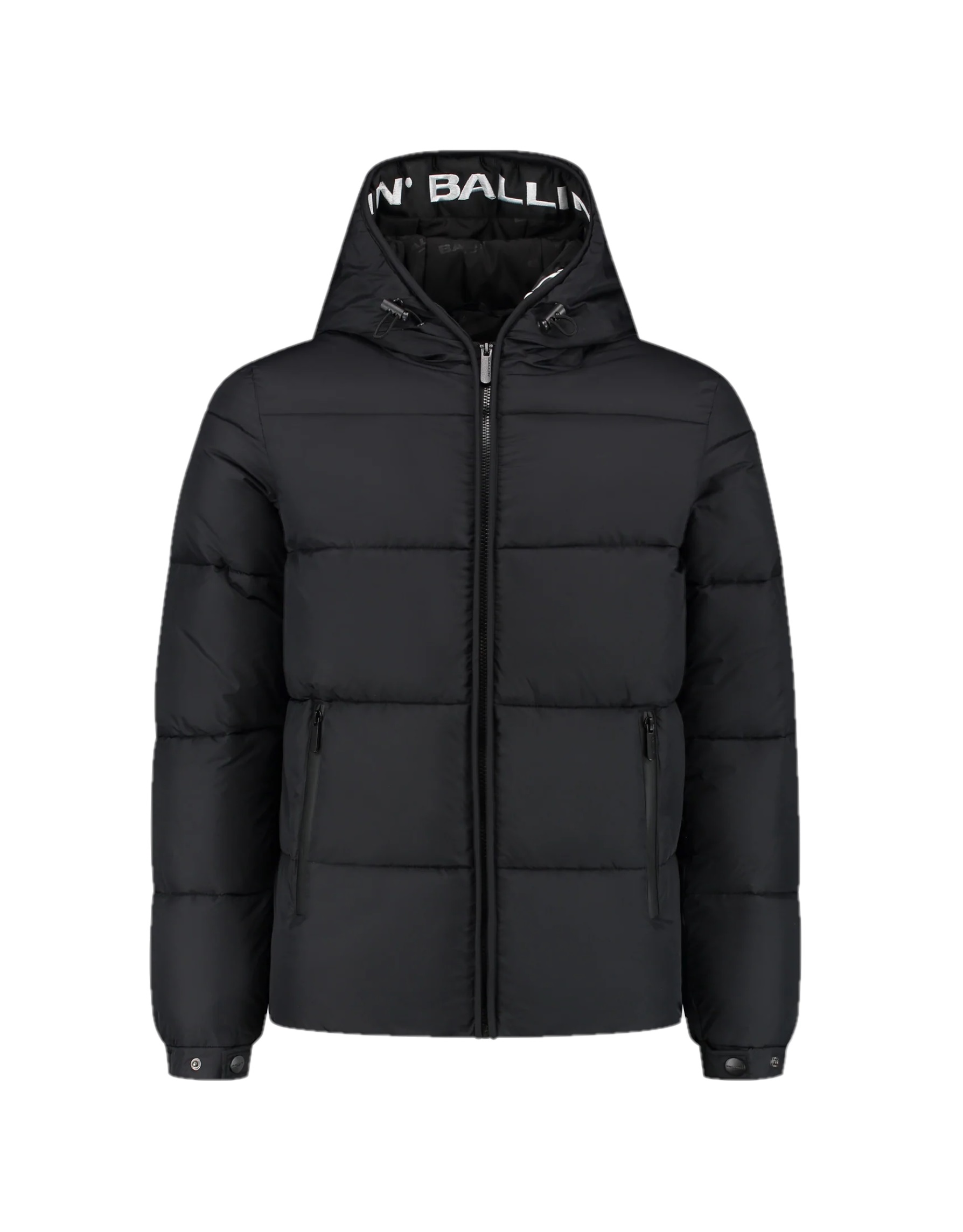 Ballin Amsterdam Embroidery Puffer Winterjas Senior Black | Soccerfanshop