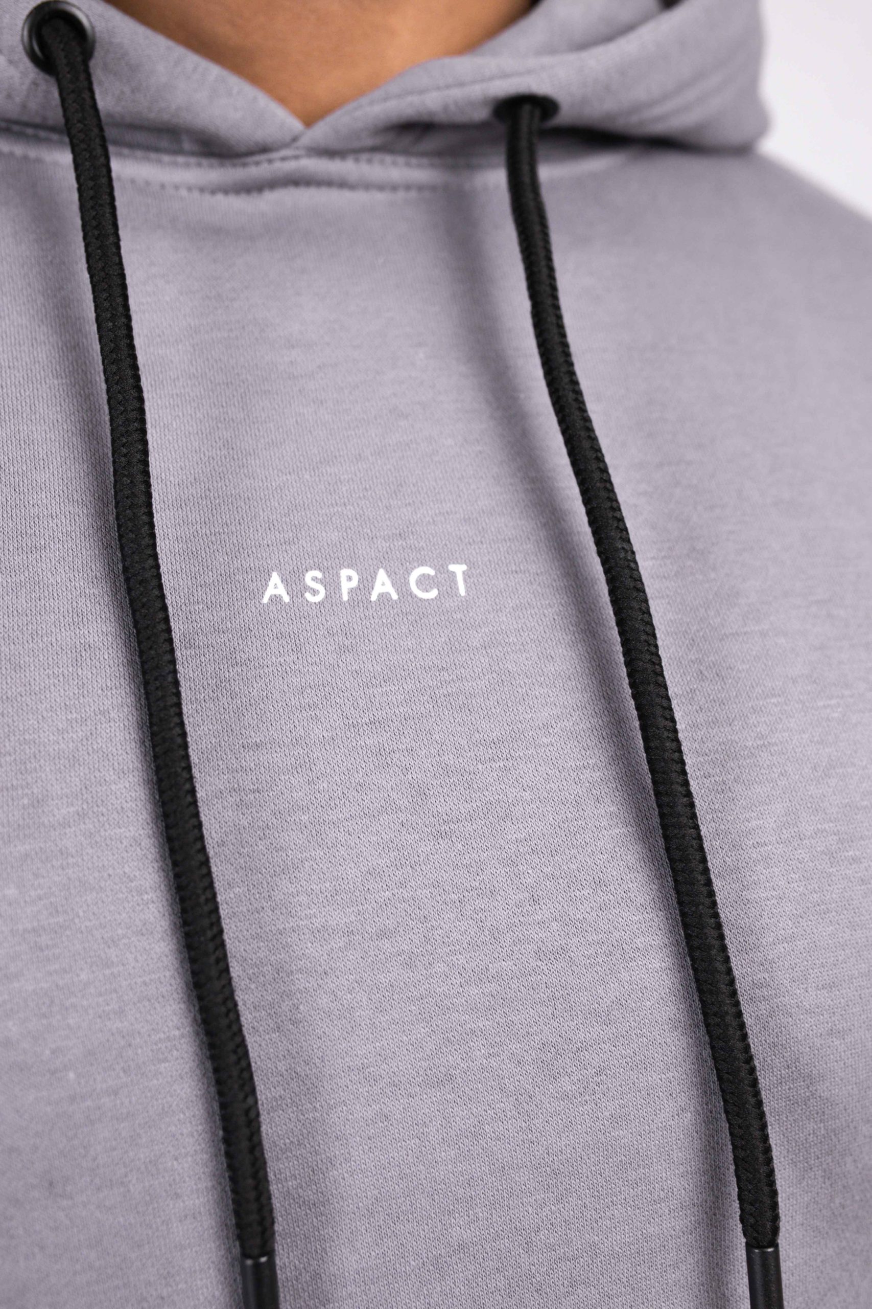 Aspact Back Logo Hoodie Heren Grijs | Soccerfanshop