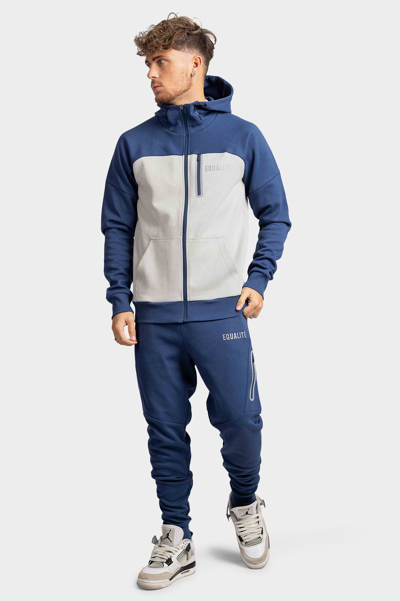 Equalité Fleece Trainingspak Heren Blauw Heren shoppen? | Soccerfanshop BE